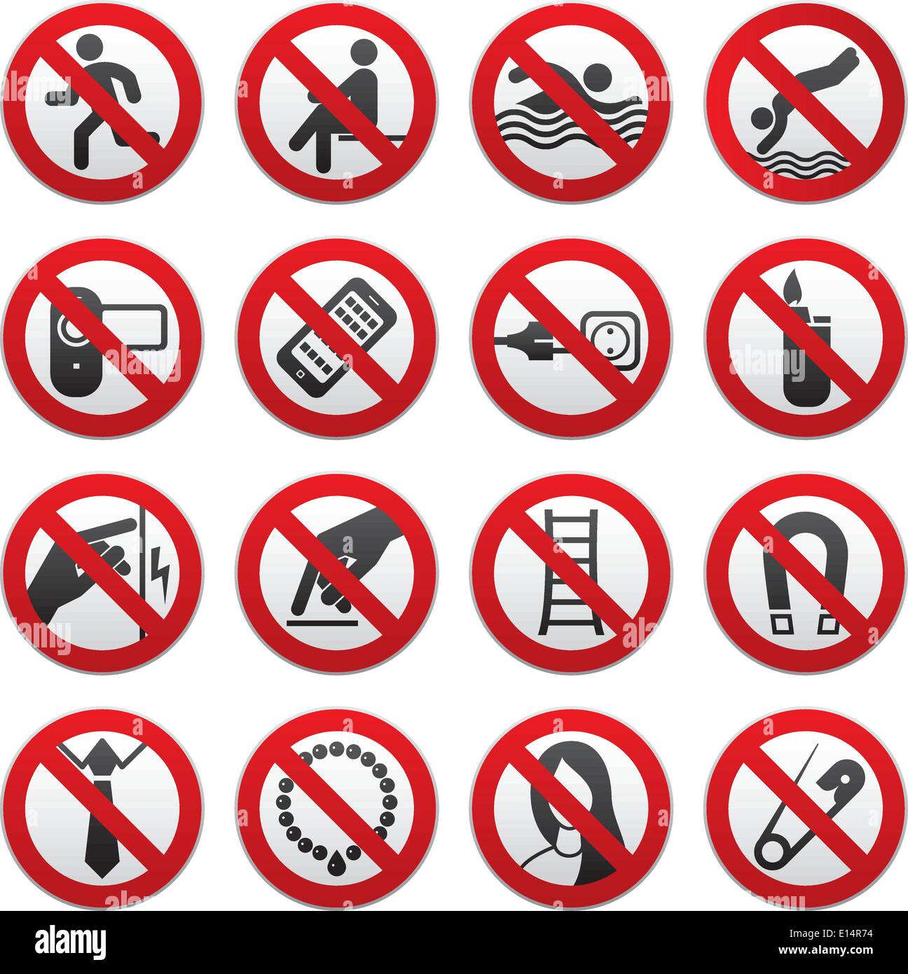 Prohibited signs hi-res stock photography and images - Alamy
