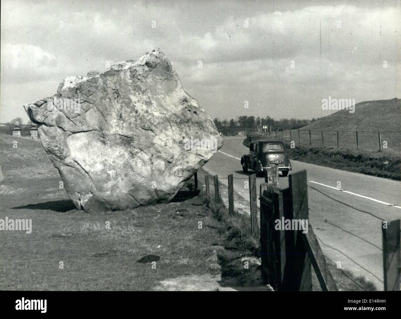 Apr. 18, 2012 - The triangle stone at Avebury looks as if is tipping on ...