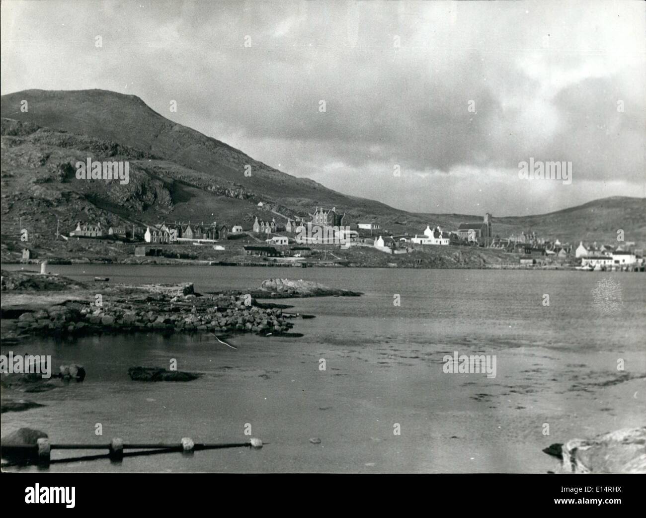 Apr. 18, 2012 - View of Castle Bay the Principle Center of Island Stock ...