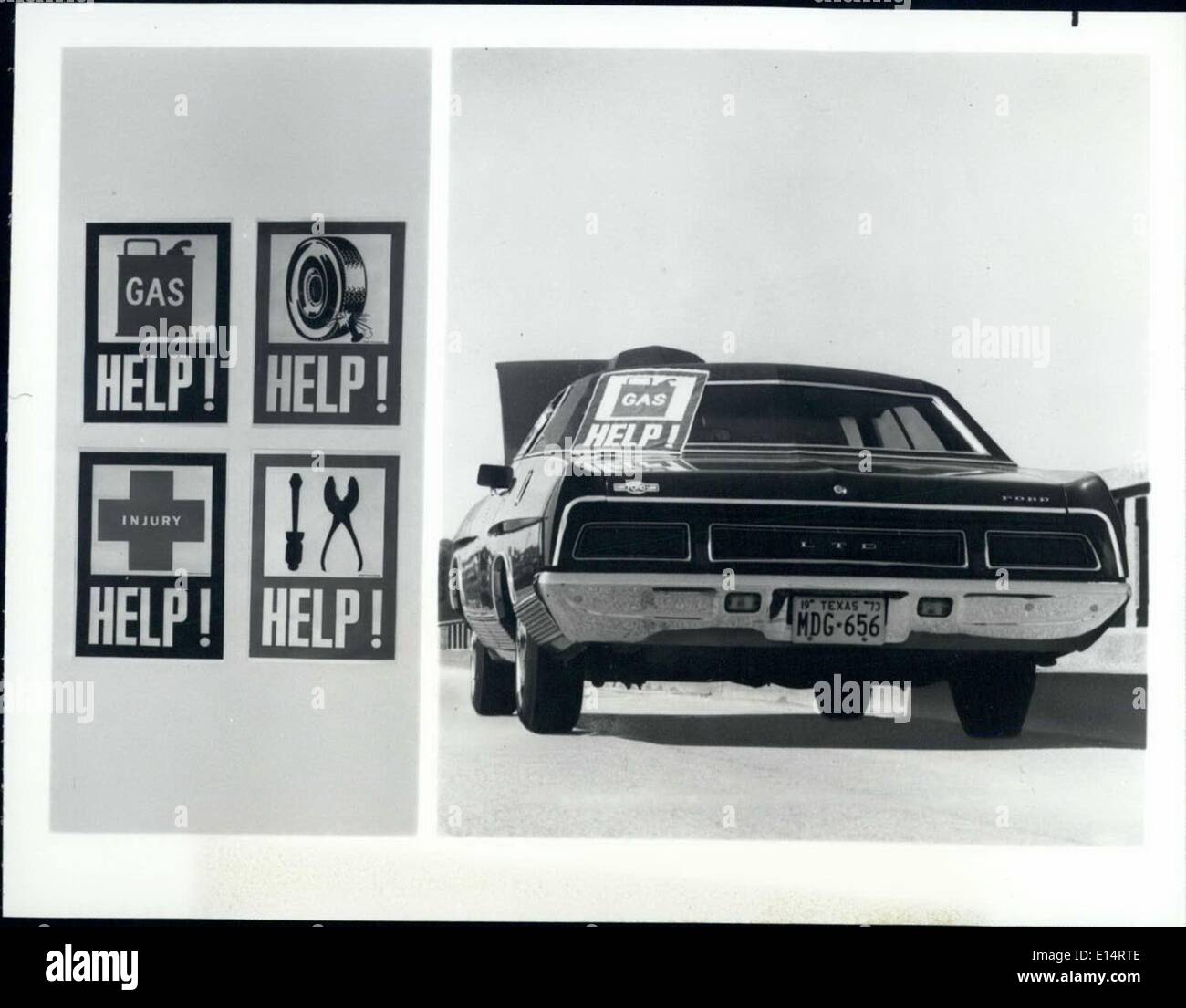 Apr. 18, 2012 - Help Signs for the car Stock Photo - Alamy