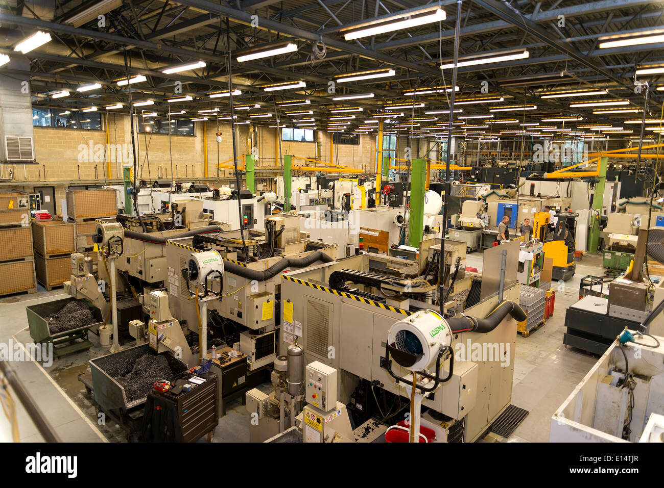 Factory floor, of an engineering company Stock Photo - Alamy