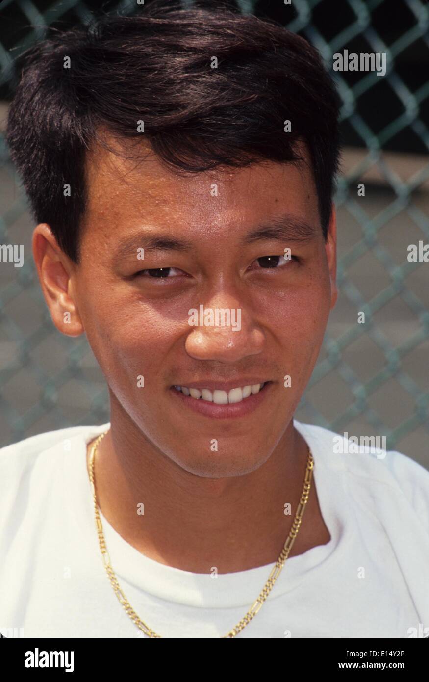 MICHAEL CHANG 1991.conduct free tennis clinic.l1845.(Credit Image ...