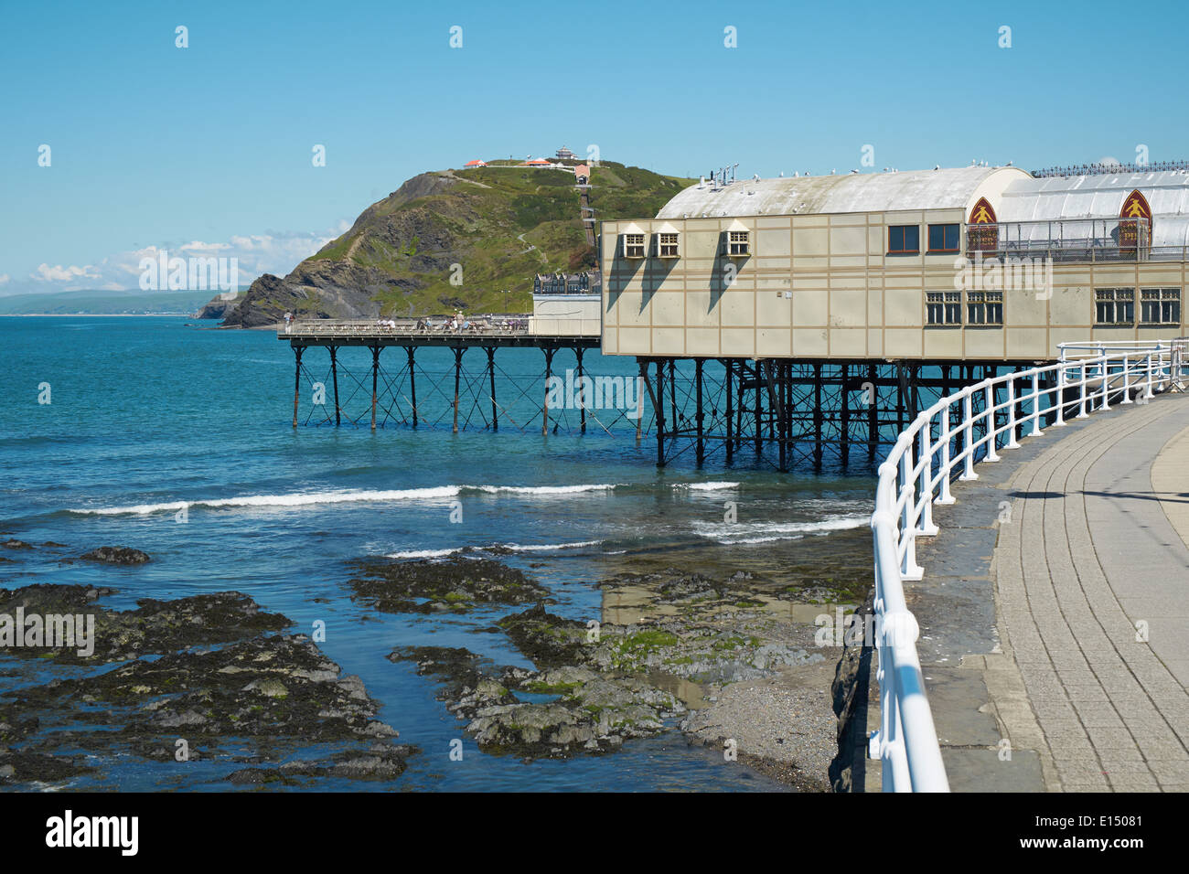 Royal Pier at Aberystwyth Stock Photo - Alamy