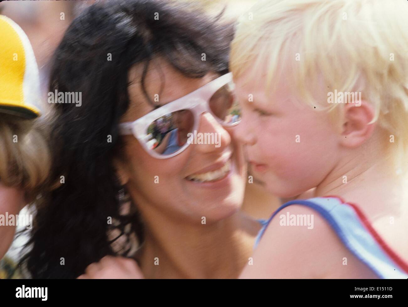 CHER with son.e0523b.Supplied by Photos, inc.(Credit Image: © Supplied ...