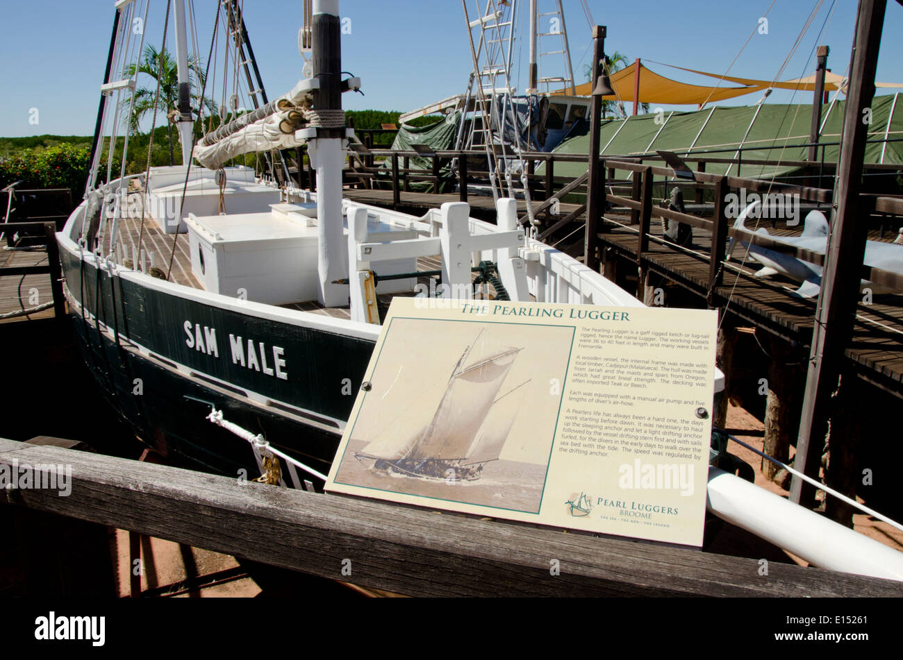 Australia, Western Australia, Broome. Downtown Broome, Pearl Luggers ...