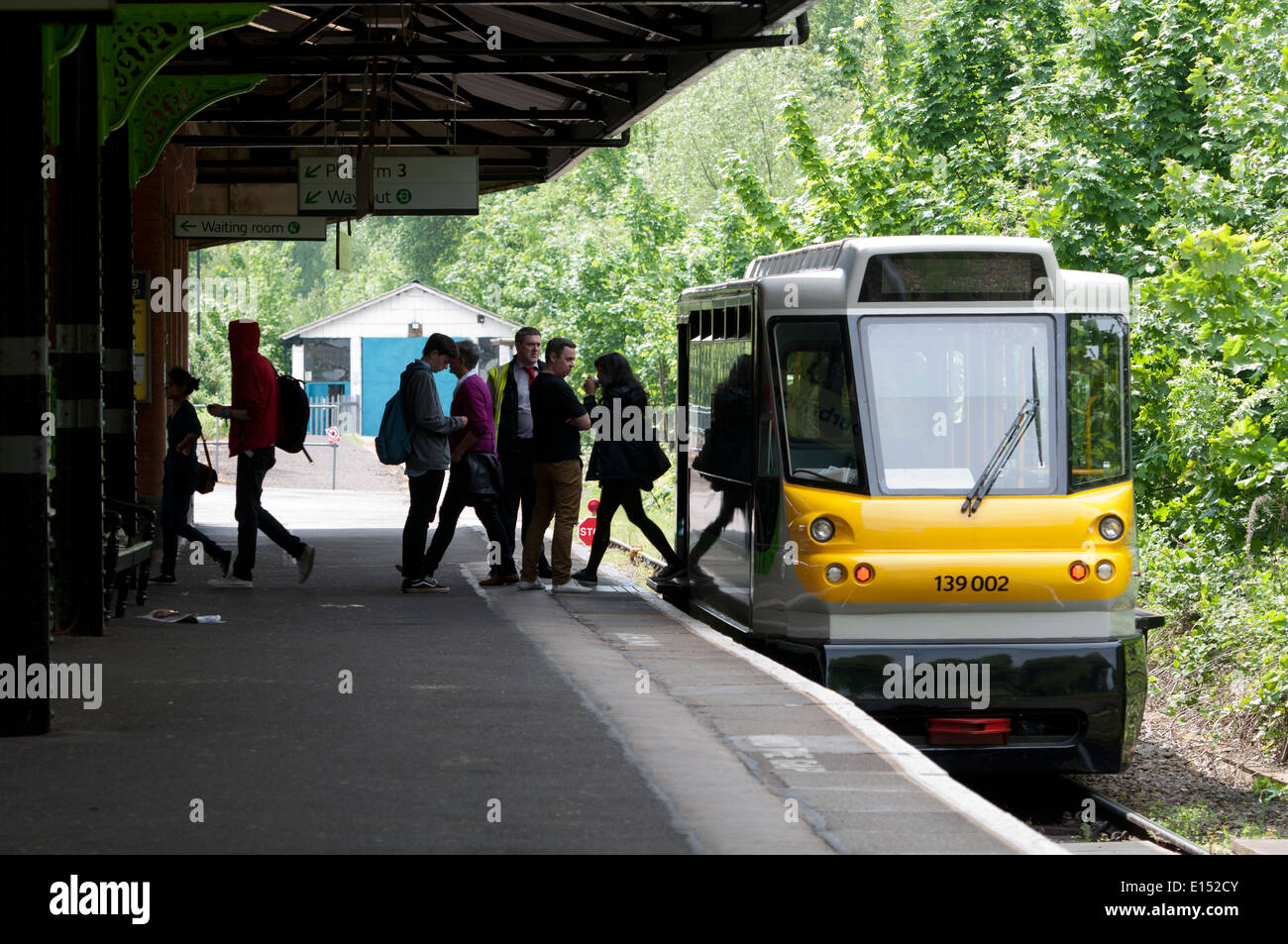 Stourbridge Shuttle train at Stourbridge Junction station, West ...
