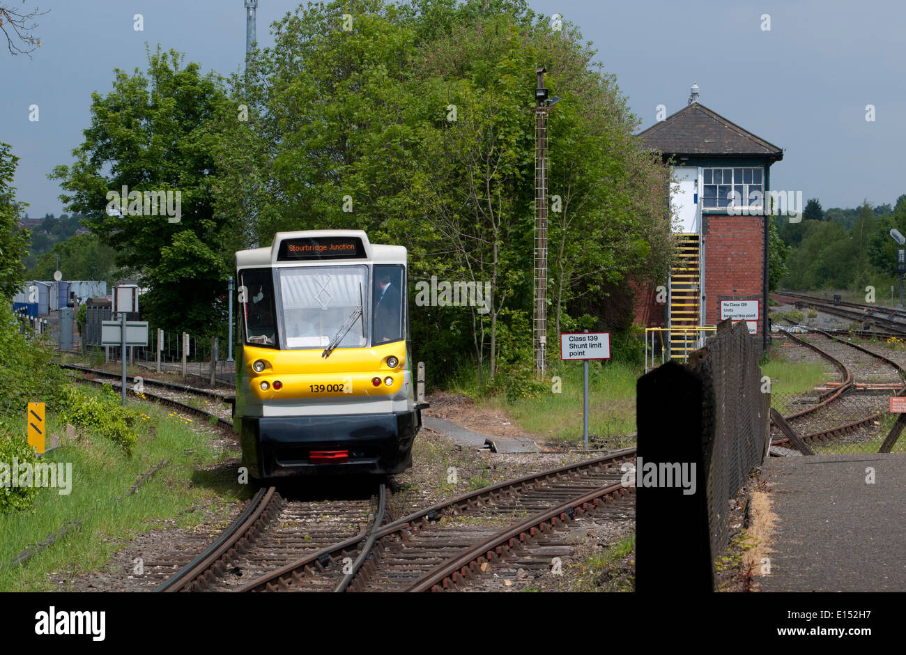 Stourbridge Shuttle train at Stourbridge Junction, West Midlands, UK ...