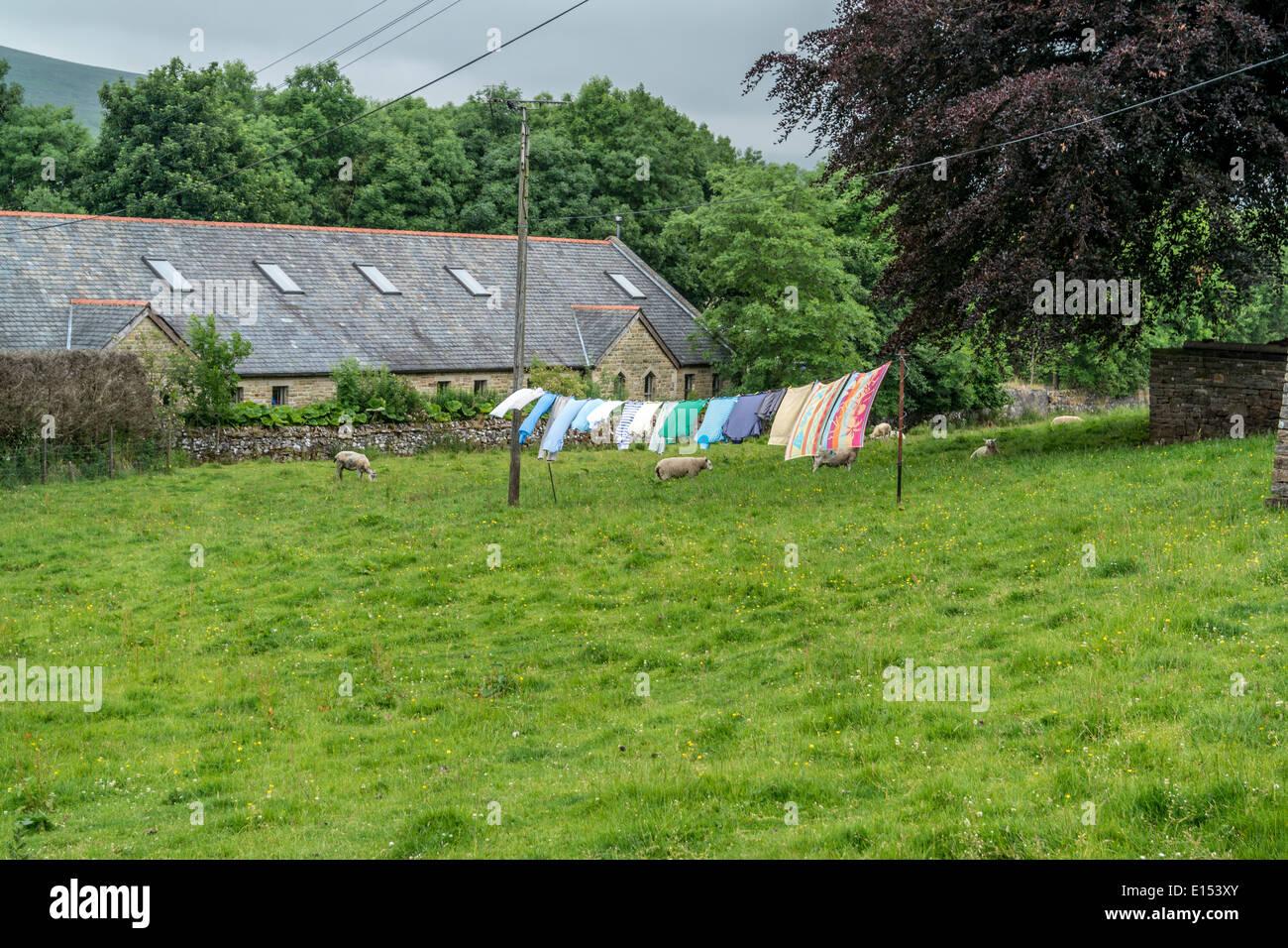 Laundry blowing in wind on hi-res stock photography and images - Alamy