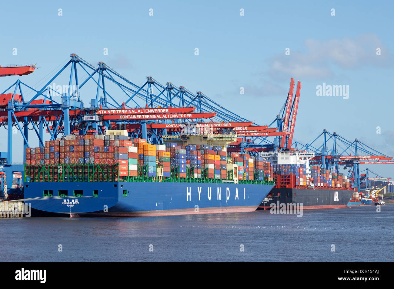 Container Terminal Altenwerder (CTA), Hamburg, Germany Stock Photo - Alamy