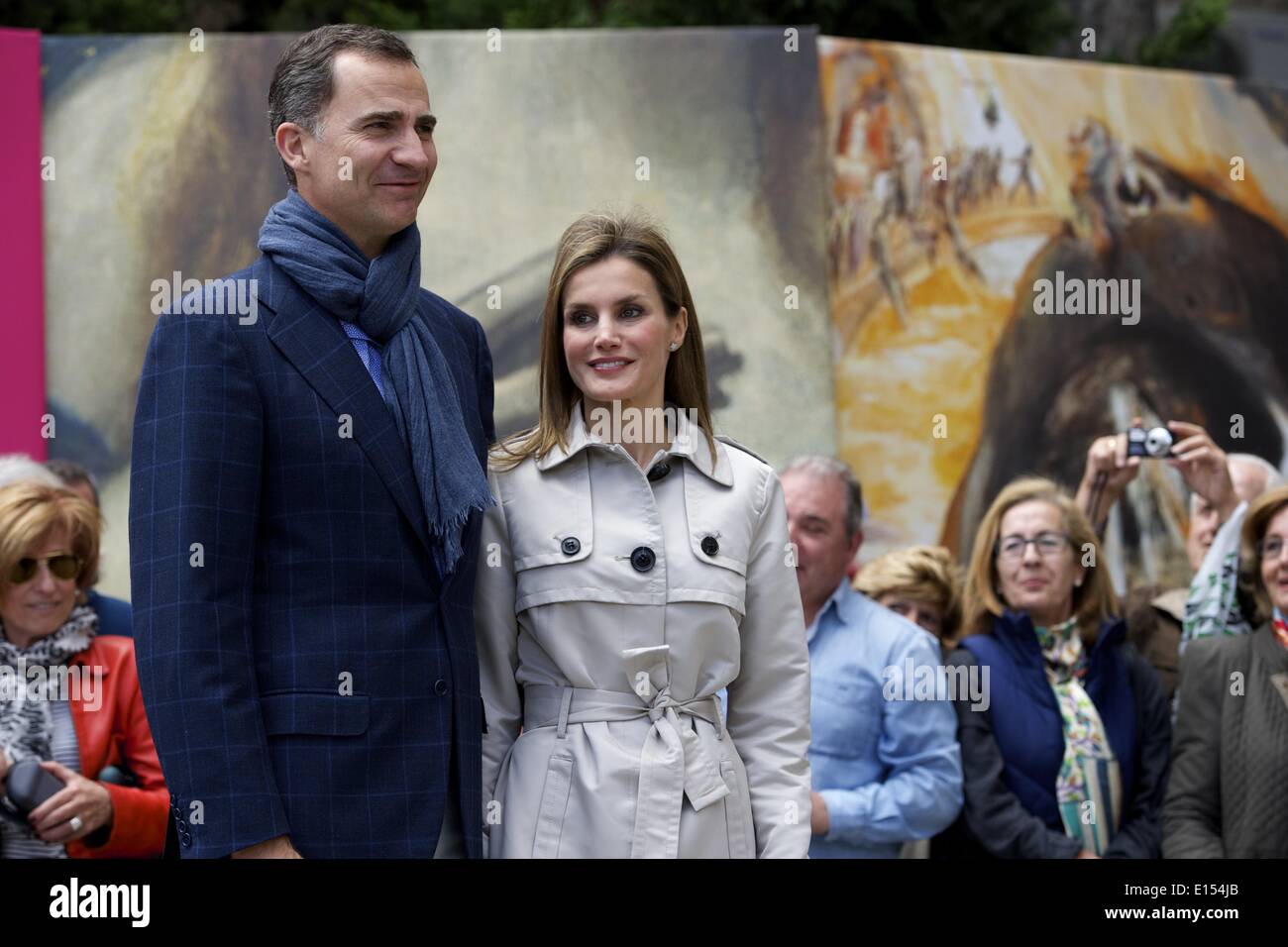 Toledo, Spain. 22nd May, 2014. Prince Felipe of Spain and Princess ...