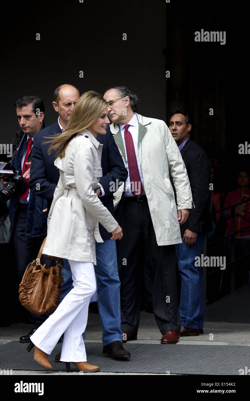Toledo, Spain. 22nd May, 2014. Prince Felipe of Spain and Princess ...