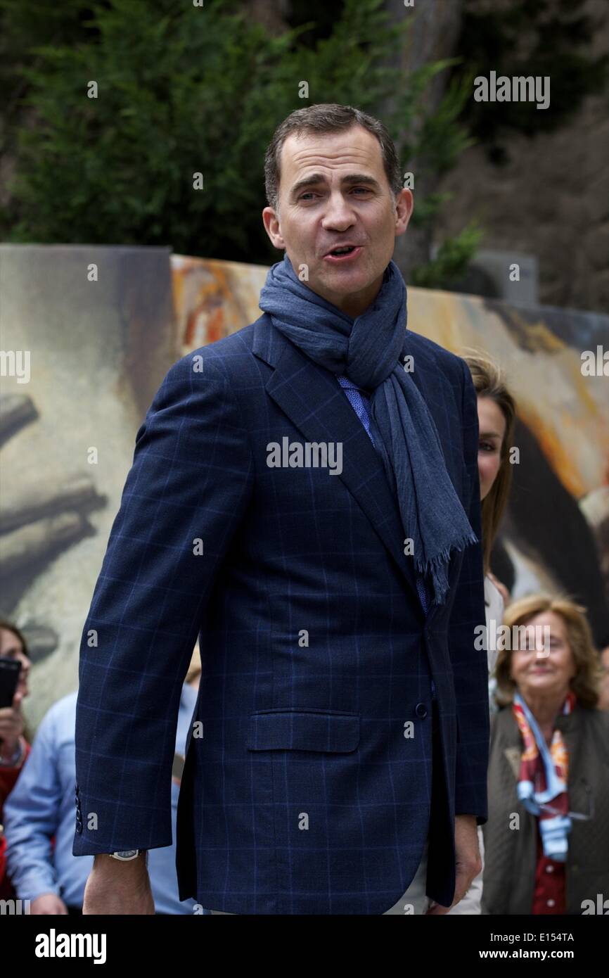 Toledo, Spain. 22nd May, 2014. Prince Felipe of Spain and Princess ...