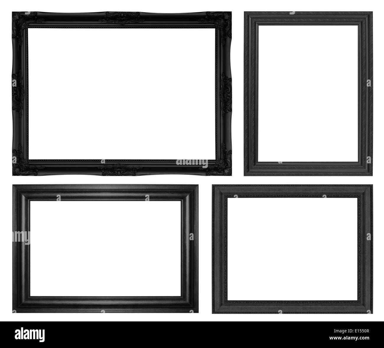 Old Antique Black frame Isolated Decorative Carved Wood Stand Antique ...