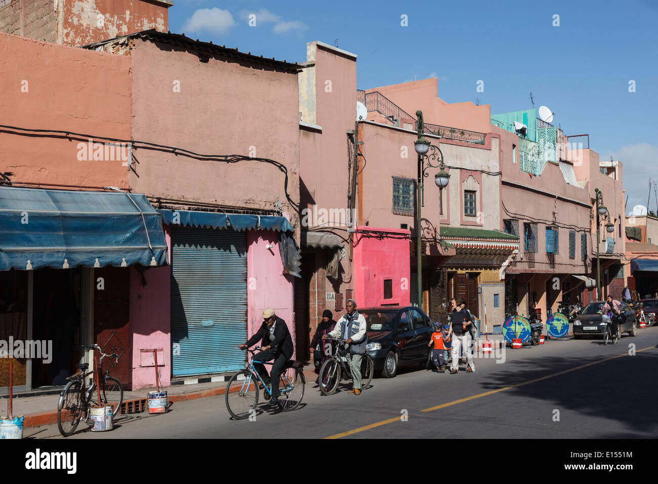 Street scene in the Medina of Marrakech, Morocco Stock Photo - Alamy