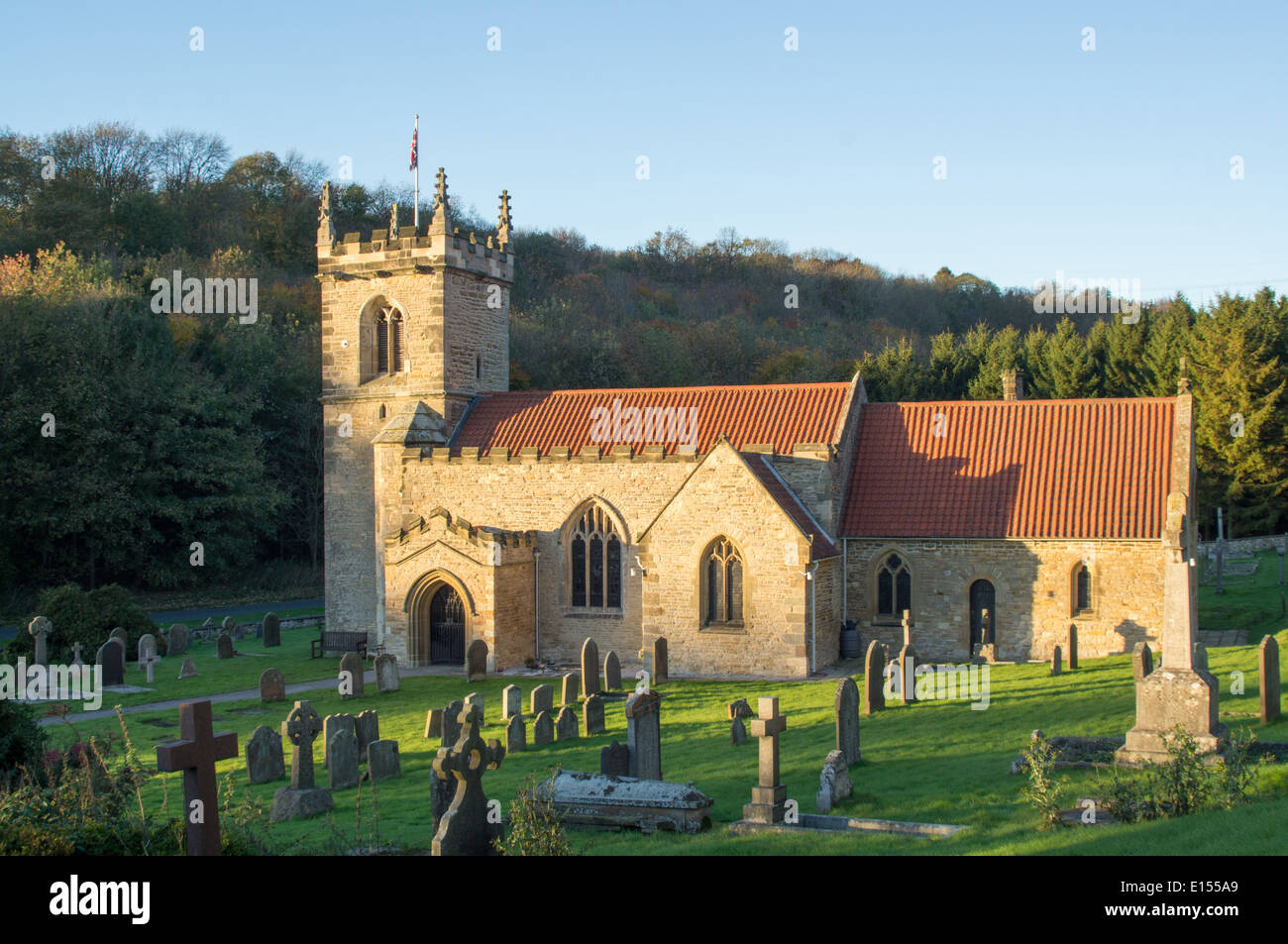 All saints church in Brantingham, East Yorkshire England UK Stock Photo ...
