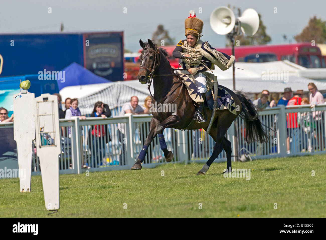 Anglesey Hussars Mona Showground Anglesey North Wales Uk Stock Photo ...