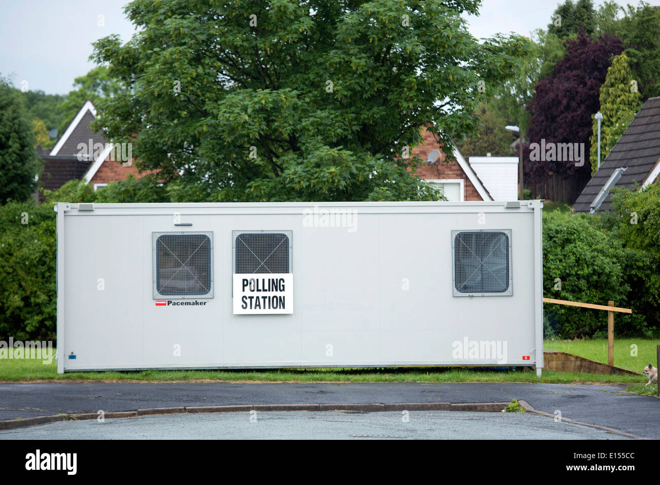 Temporary polling station hi-res stock photography and images - Alamy