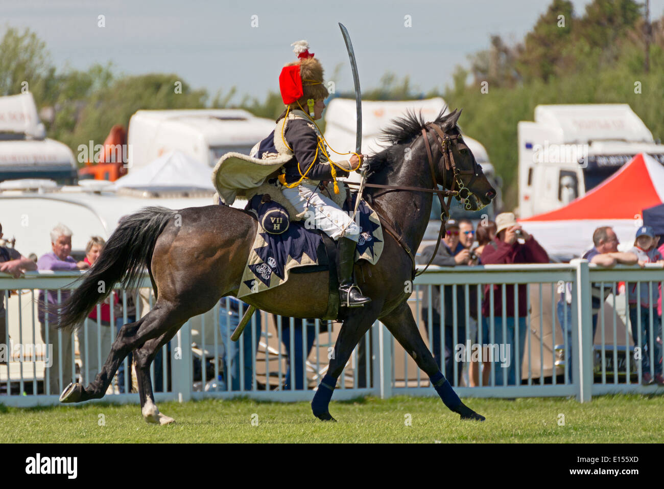 Anglesey Hussars Mona Showground Anglesey North Wales Uk Stock Photo ...