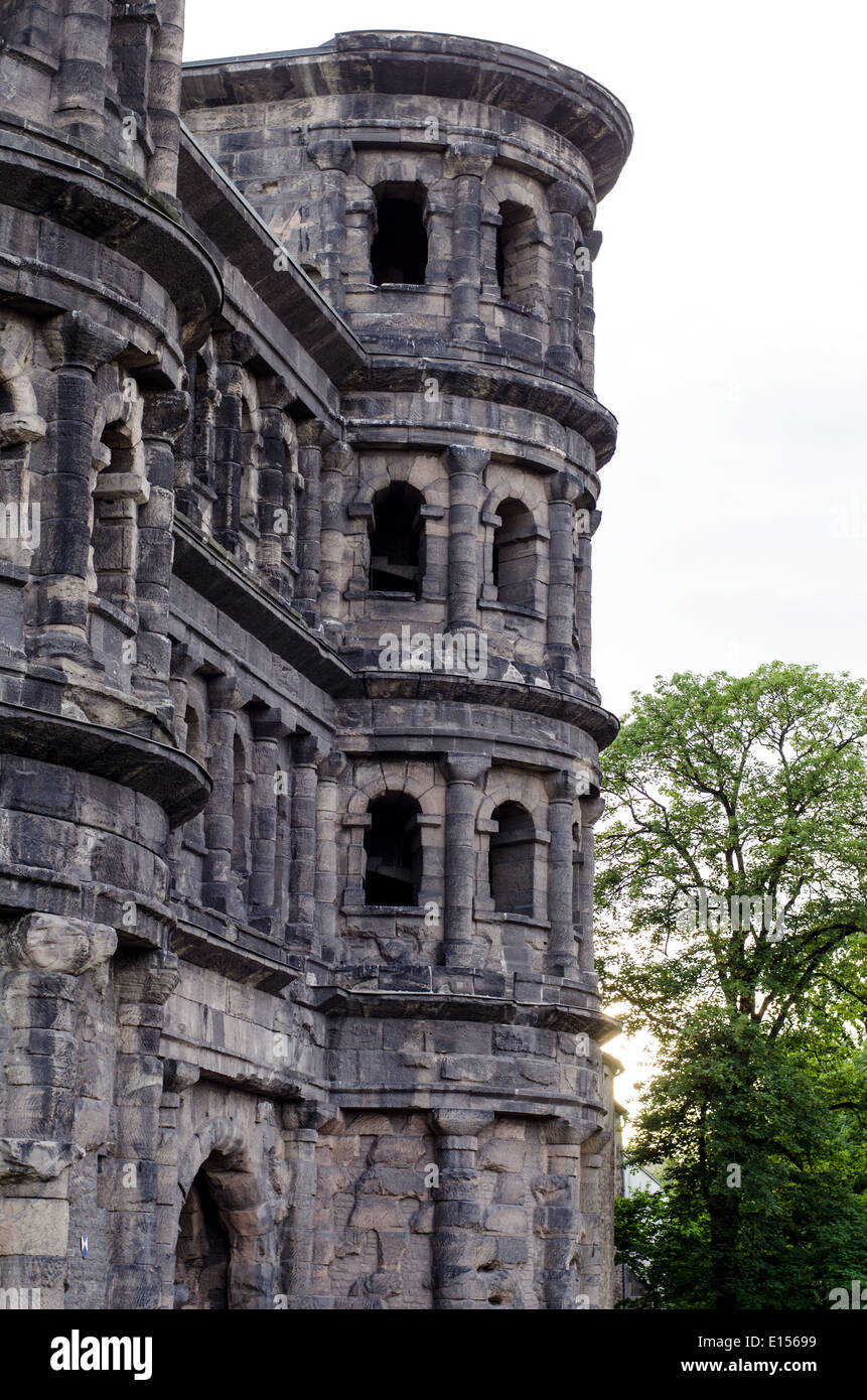 Porta Nigra, Trier, Germany, ancient Roman city gate Stock Photo - Alamy