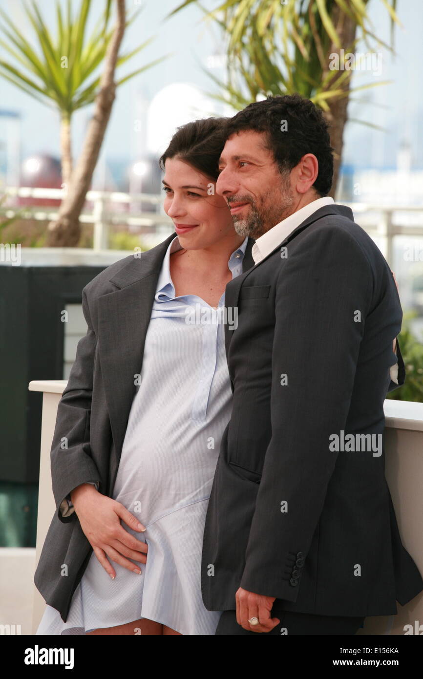 Cannes, France. 21st May, 2014. Heloise Godet and Kamel Abdeli at the ...