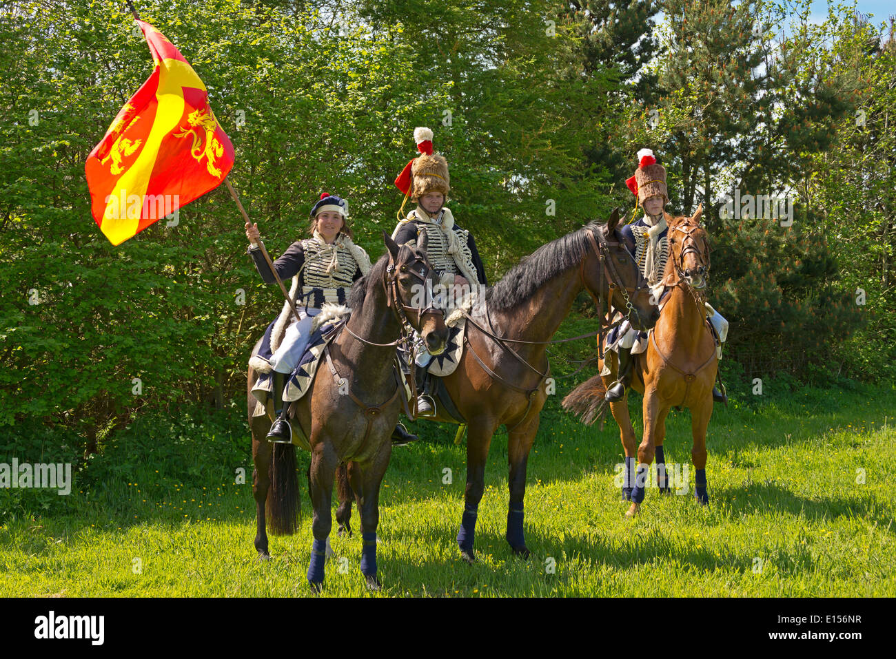Anglesey Hussars Mona Showground Anglesey North Wales Uk Stock Photo ...