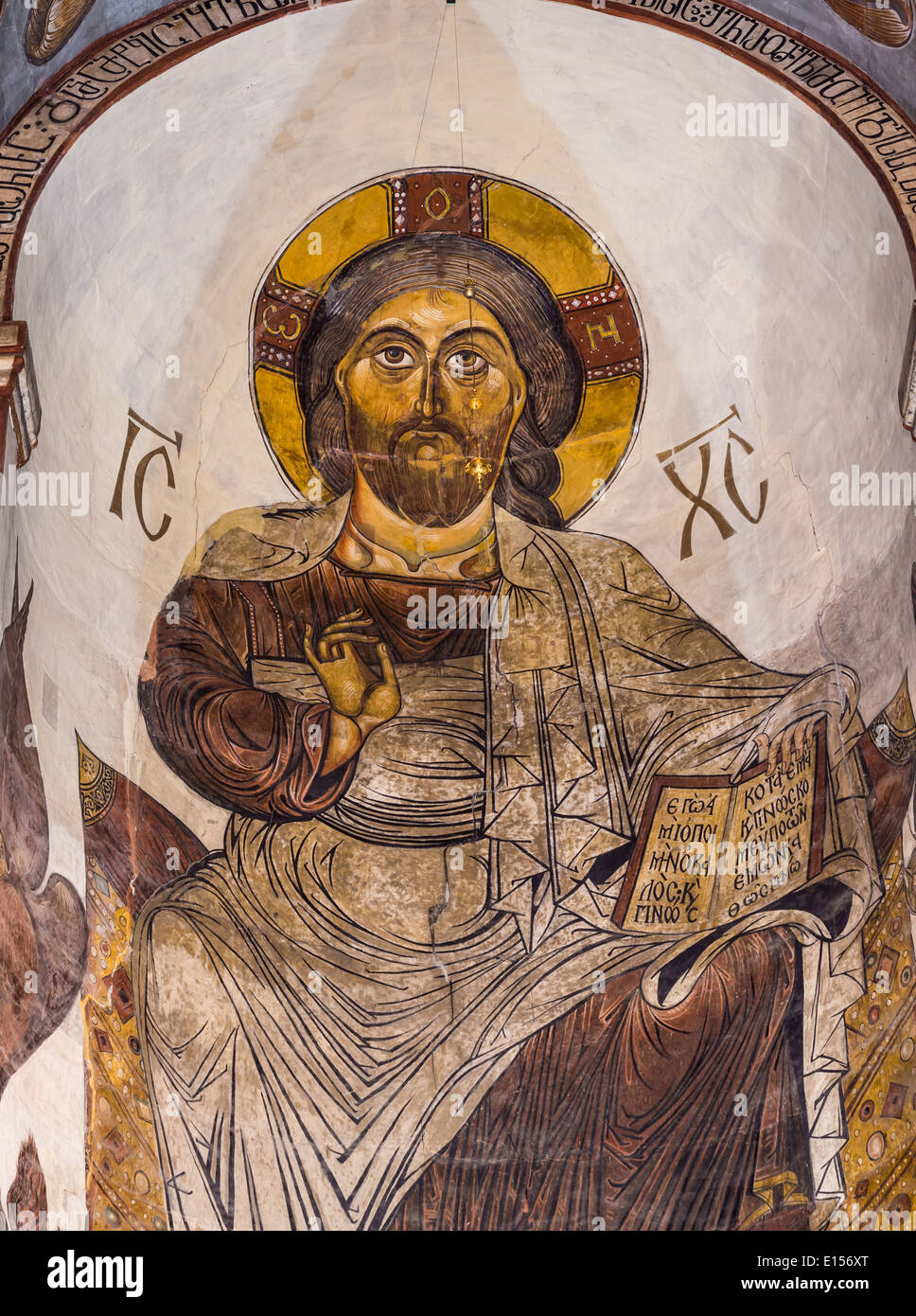 Church fresco jesus christ hi-res stock photography and images - Alamy