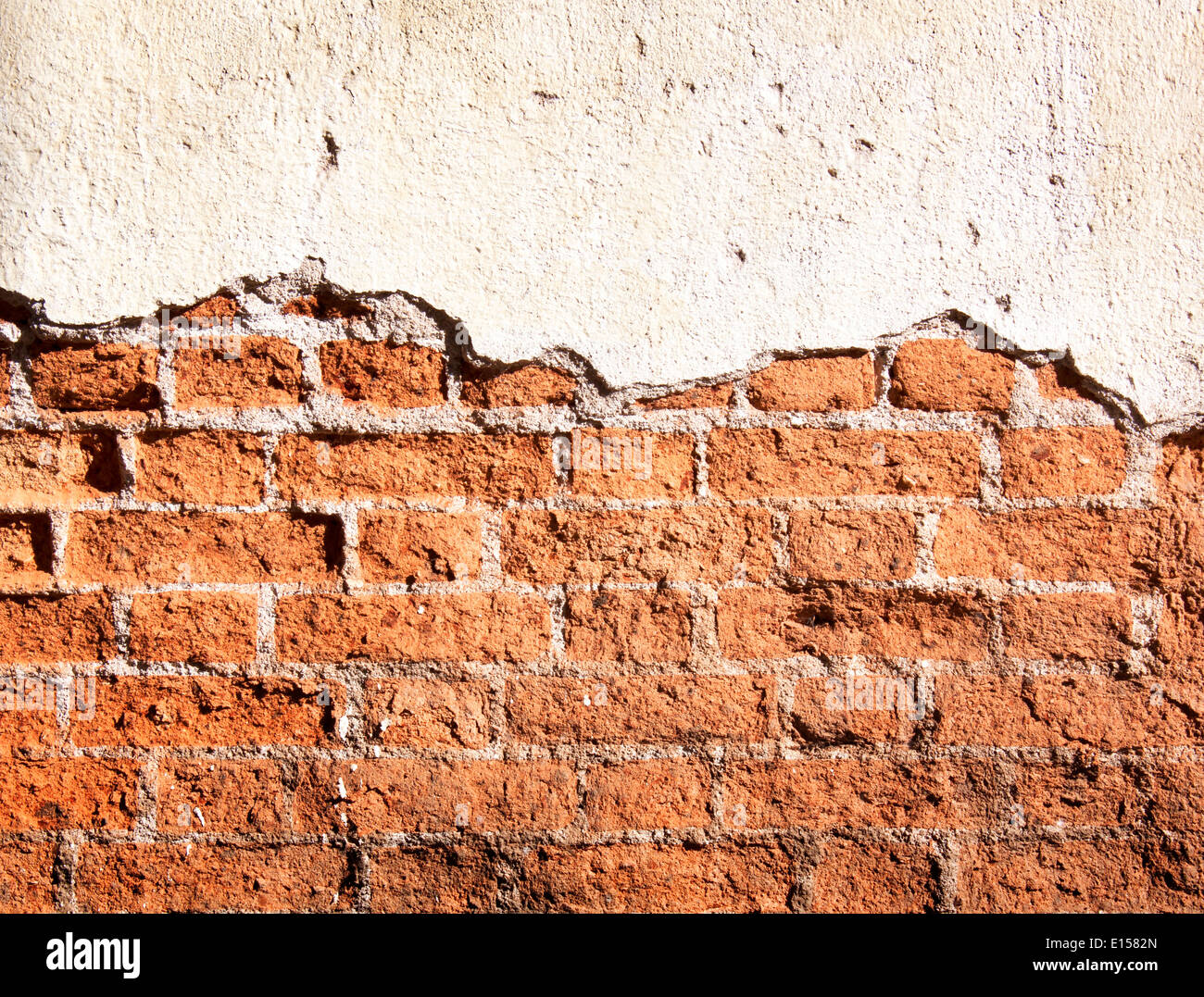 Abstract red brick wall of old decaying erosion Stock Photo - Alamy