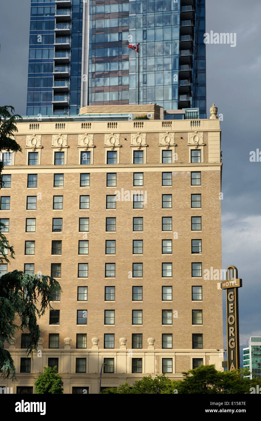 The luxury Rosewood Hotel Georgia and private residences tower on ...