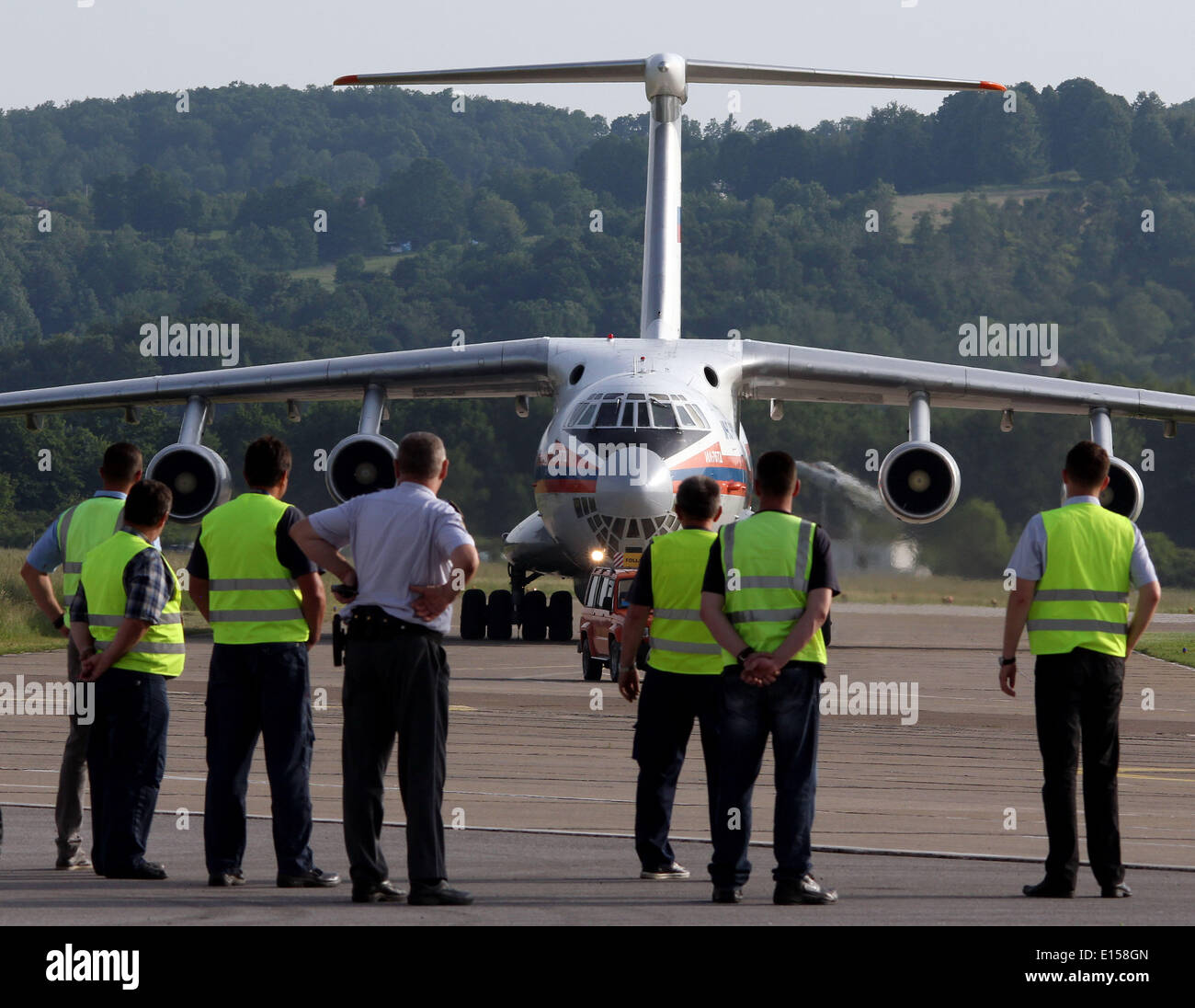 Banja Luka, Bosnia and Herzegovina. 22nd May, 2014. A Russian "Iljusin ...