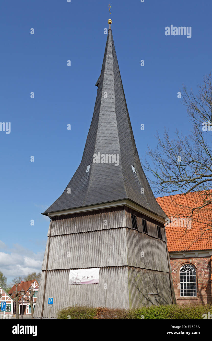 church, Jork, Altes Land (Old Country), Lower Saxony, Germany Stock ...