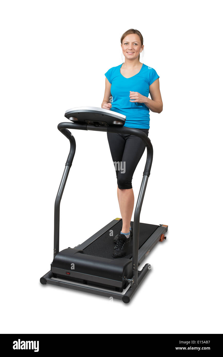 Girl on treadmill hi-res stock photography and images - Alamy
