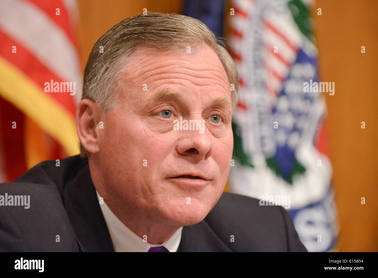 Washington, DC, USA. 22nd May, 2014. Sen. RICHARD BURR, R-NC, speaks ...
