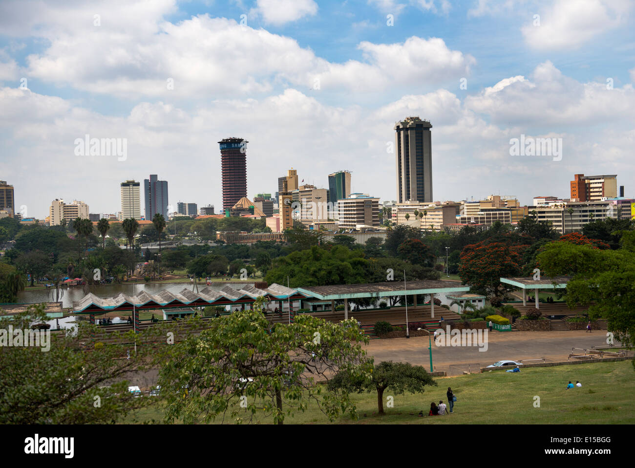 A view of Nairobi's downtown Stock Photo - Alamy