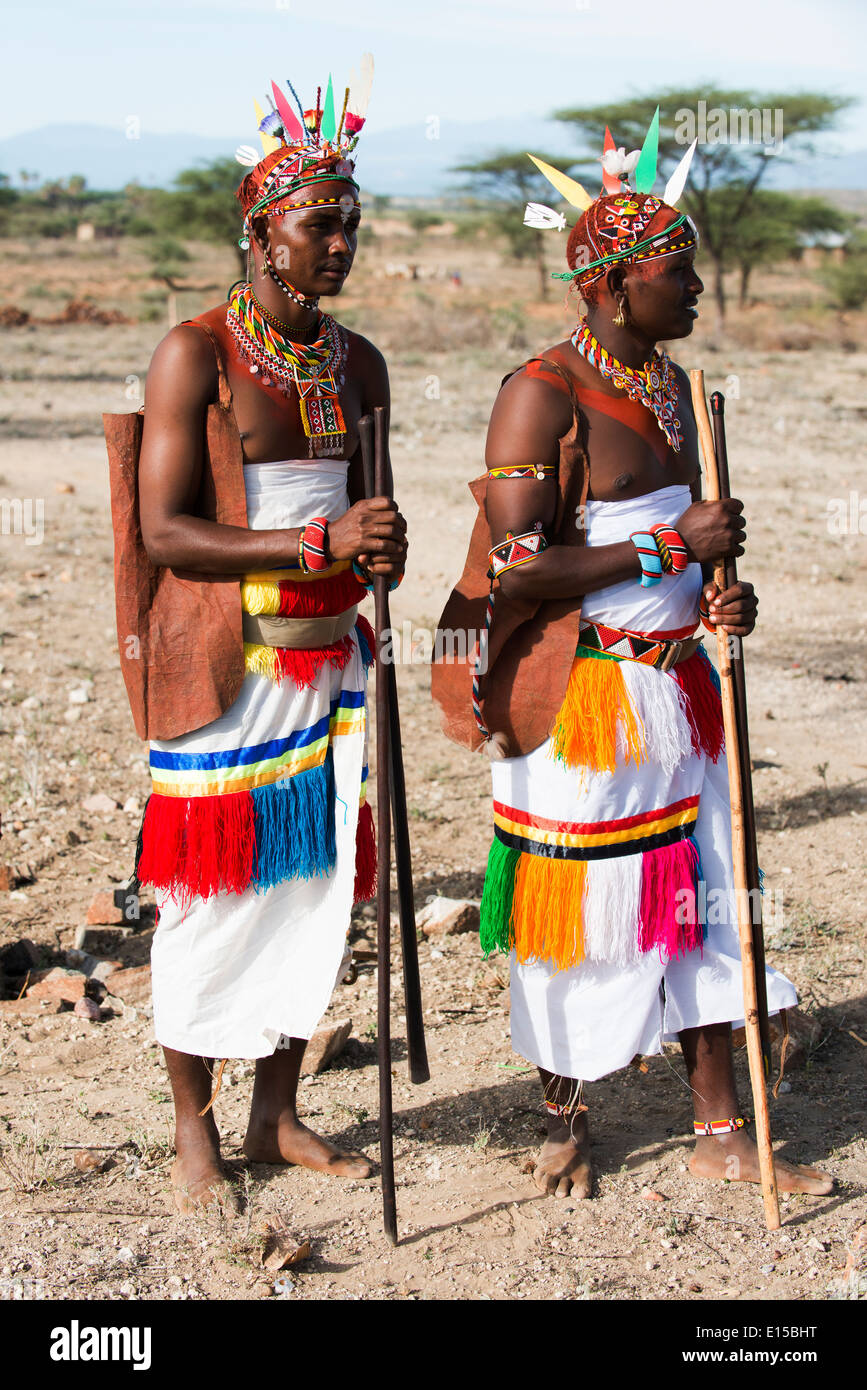 A samburu warrior on his wedding day Stock Photo - Alamy