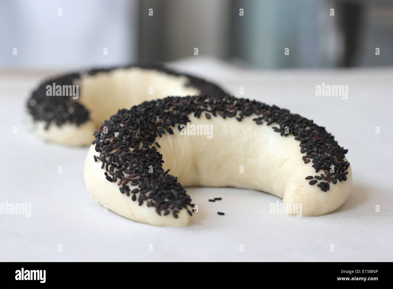 Black sesame bread hi-res stock photography and images - Alamy