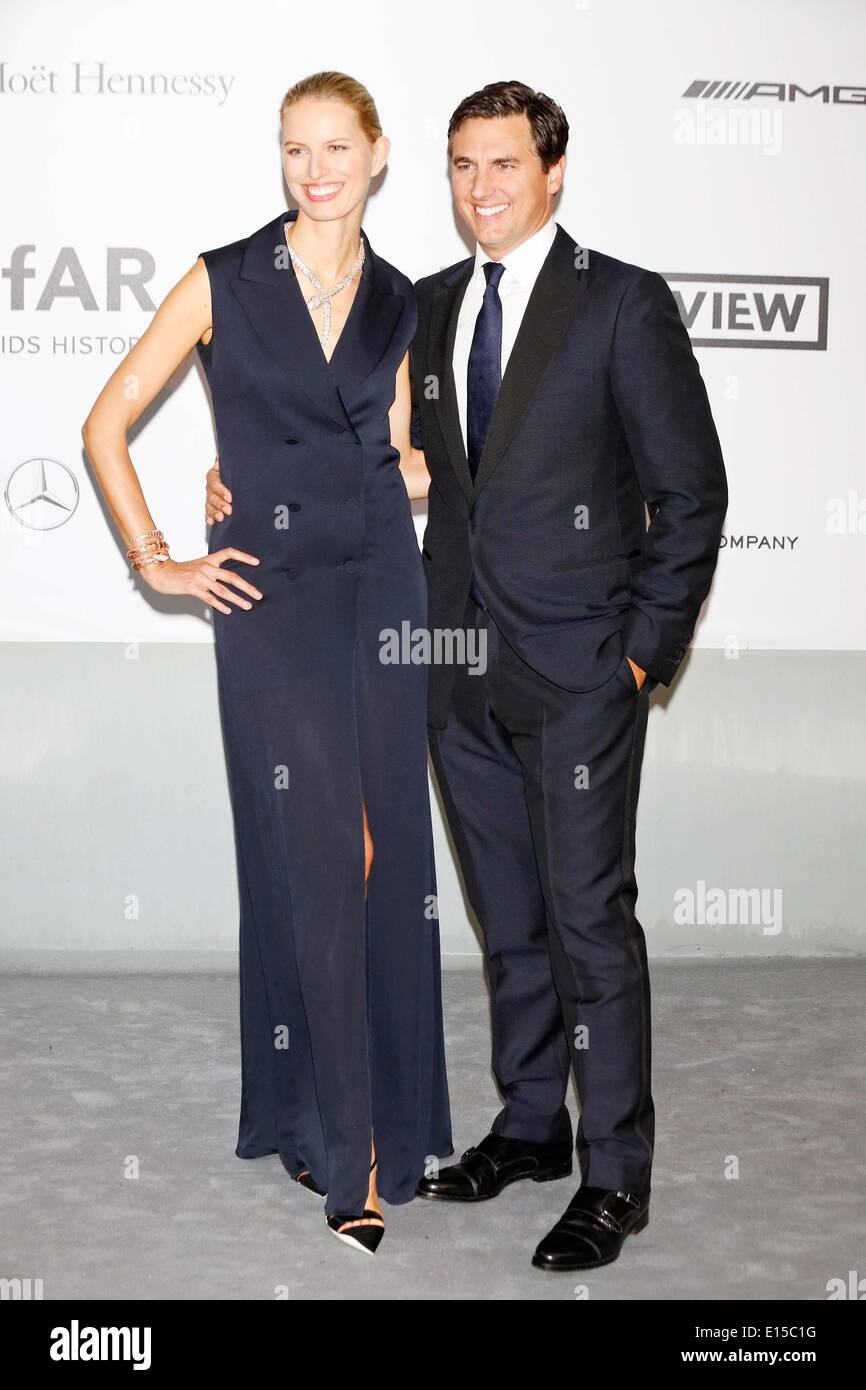 Cannes,, France. 22nd May, 2014. Karolina Kurkova.and Archie Drury ...