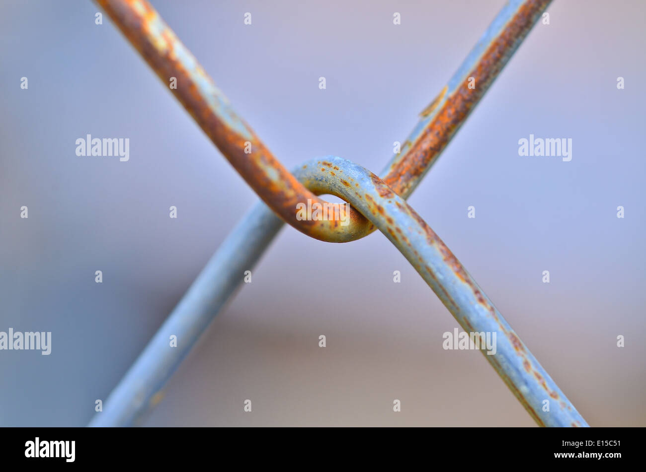 Rust wire fence Stock Photo - Alamy