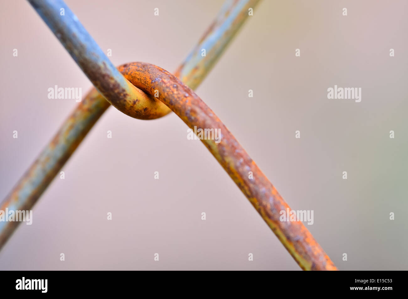 Rust wire fence Stock Photo - Alamy