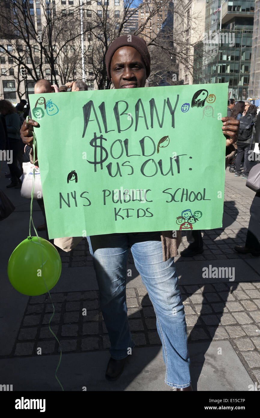 NYC Public School parents, students, and teachers protest against ...