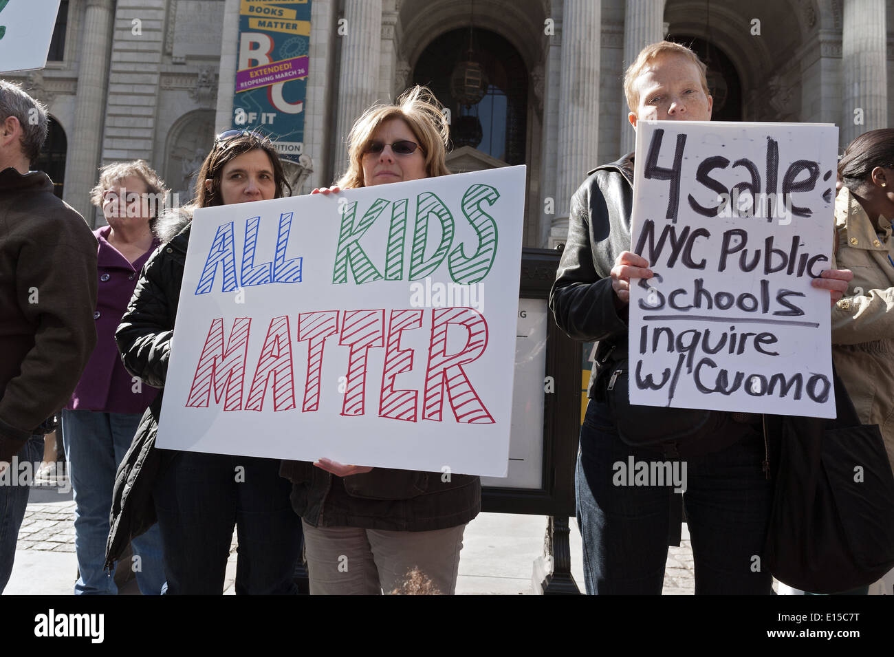 NYC Public School parents, students, and teachers protest against ...