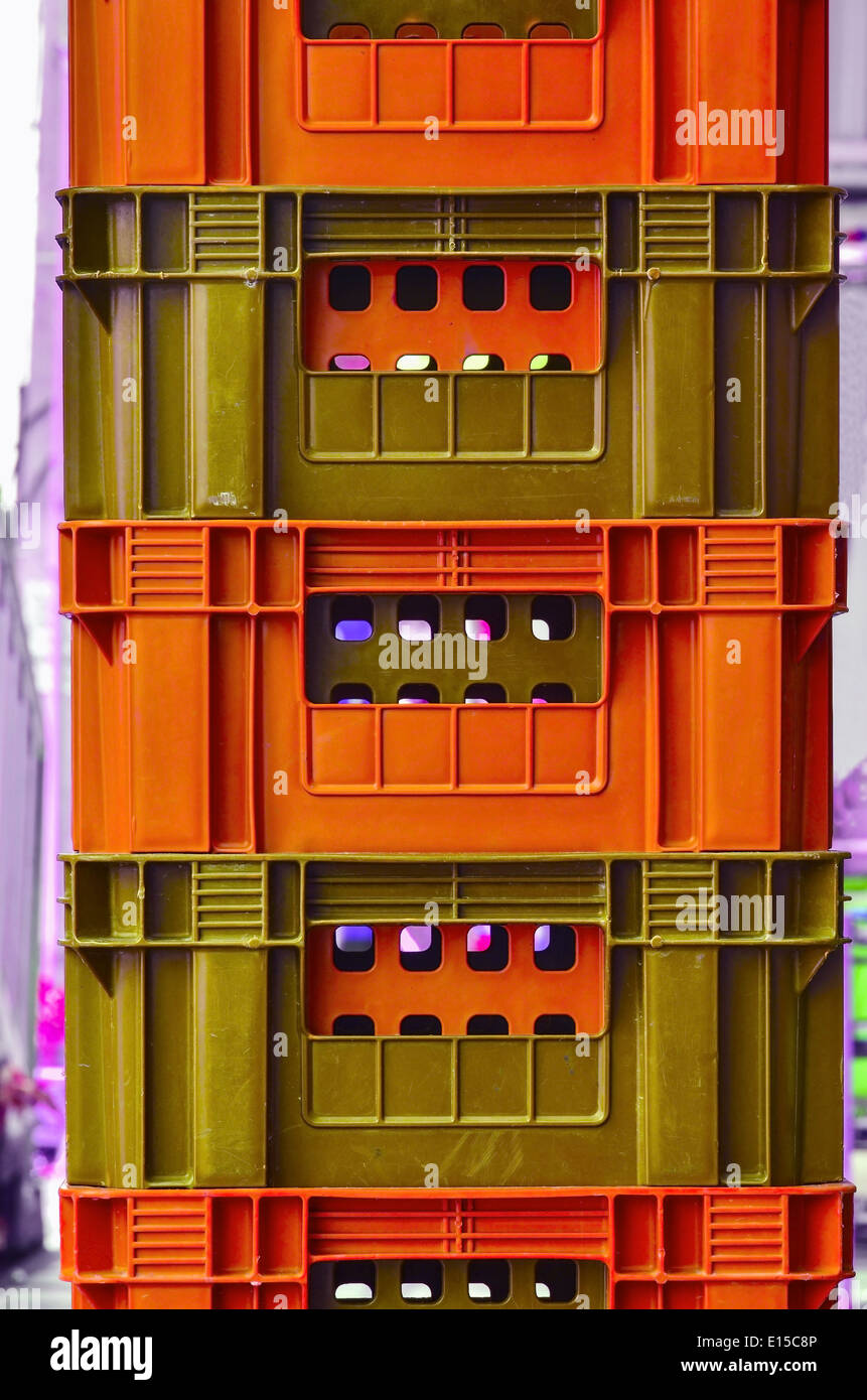 Plastic crates hi-res stock photography and images - Alamy
