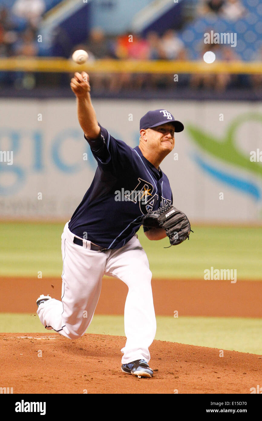 St. Petersburg, Florida, USA. 22nd May 2014. Tampa Bay Rays starting ...