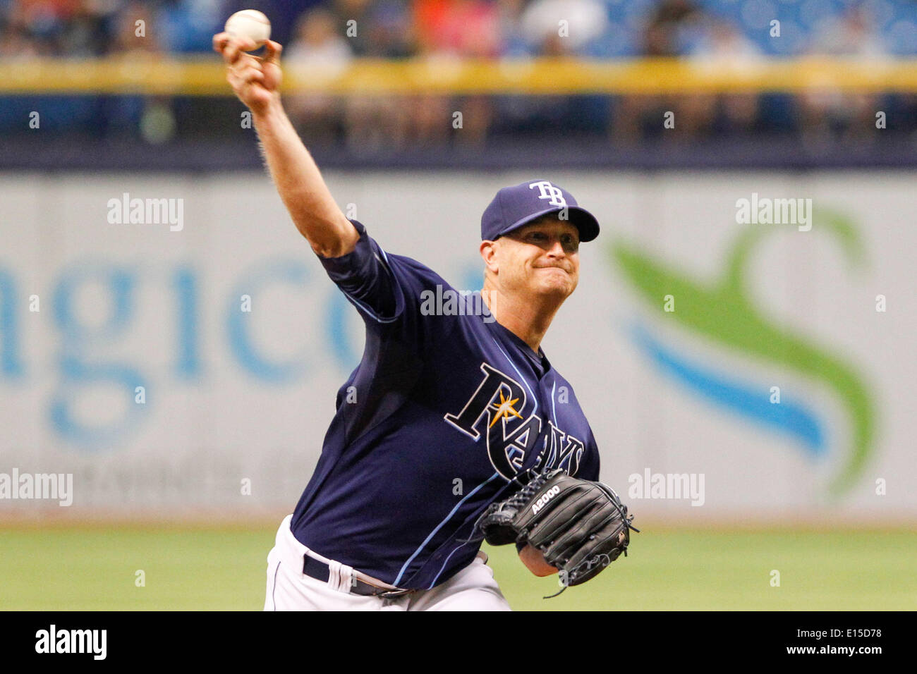 St. Petersburg, Florida, USA. 22nd May 2014. Tampa Bay Rays starting ...