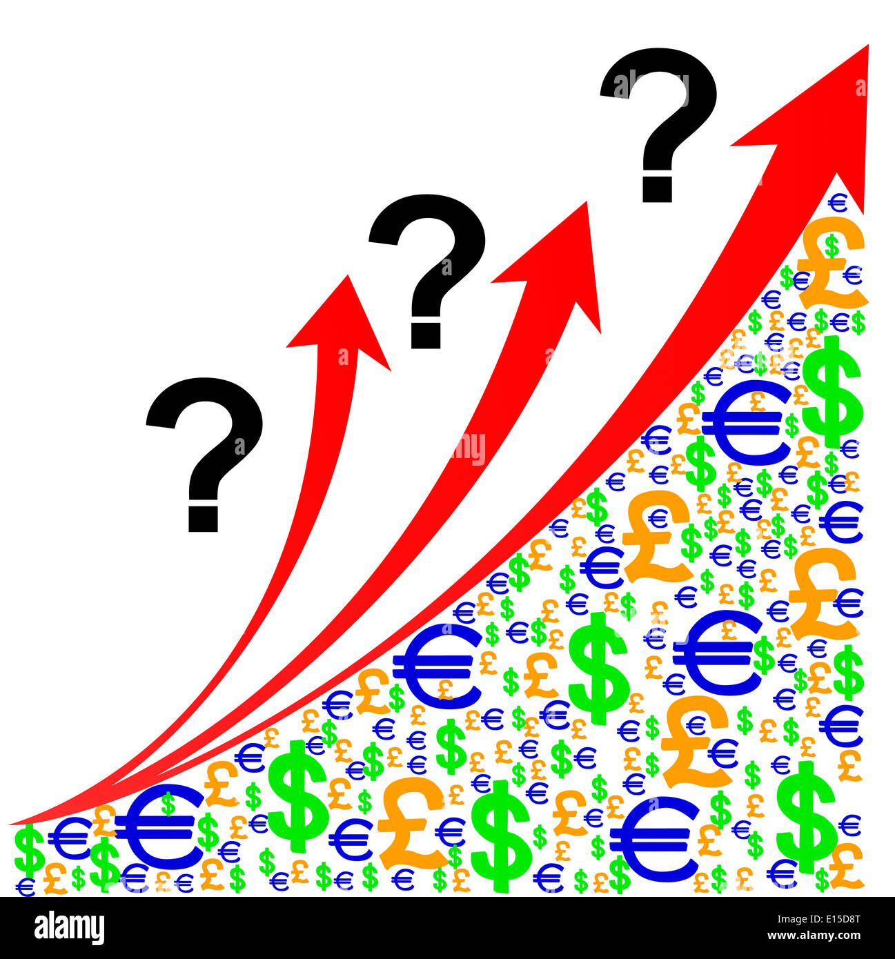 Question growth chart Stock Photo - Alamy