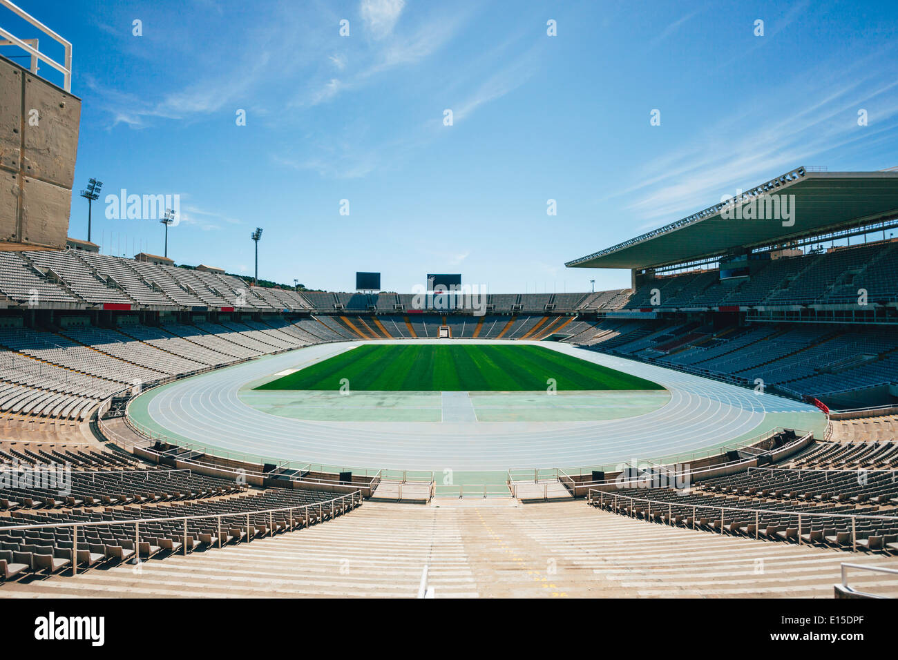 Spain, Catalunya, Barcelona, Old olympic stadium Stock Photo - Alamy
