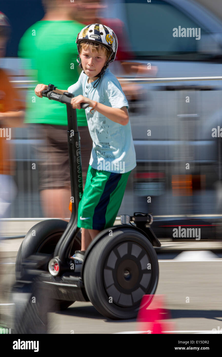 Child segway hi-res stock photography and images - Alamy