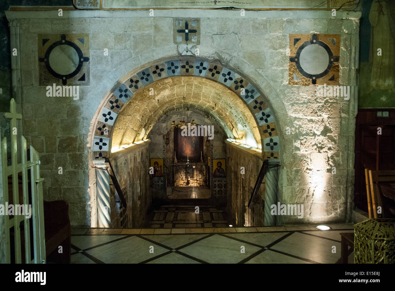 Greek Orthodox Church in Nazareth Stock Photo - Alamy