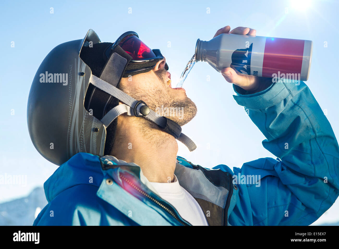 Young man in beard ski hi-res stock photography and images - Alamy