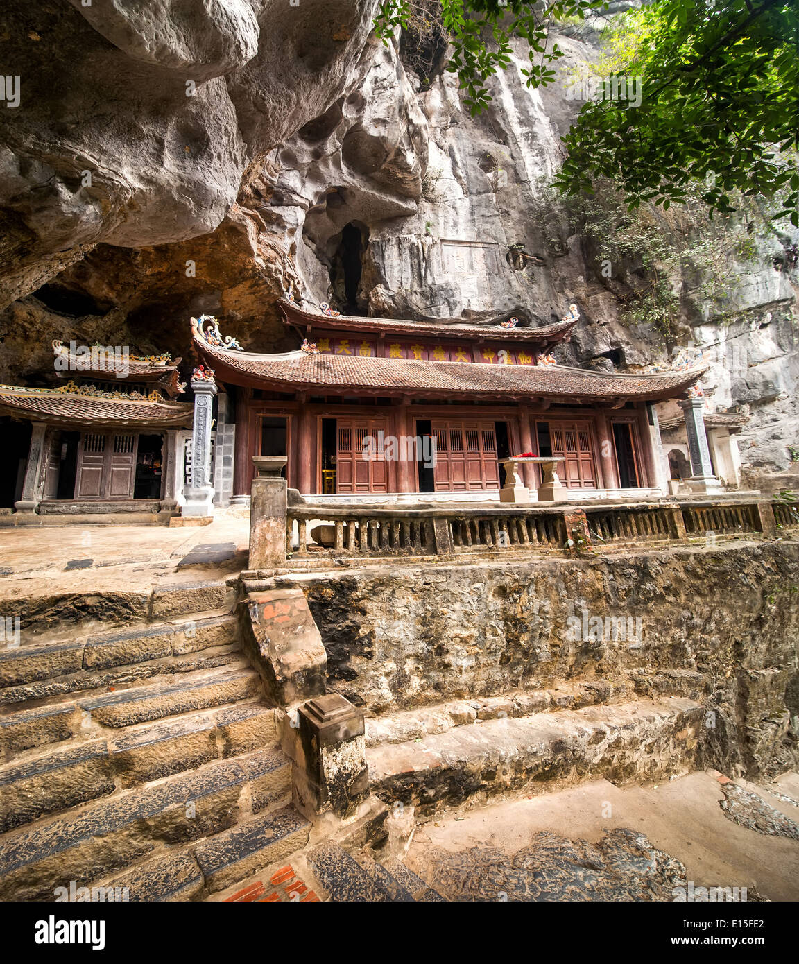 King Dinh Tien Hoang temple BICH DONG - FEB 21:Ha pagoda from Bich Dong ...