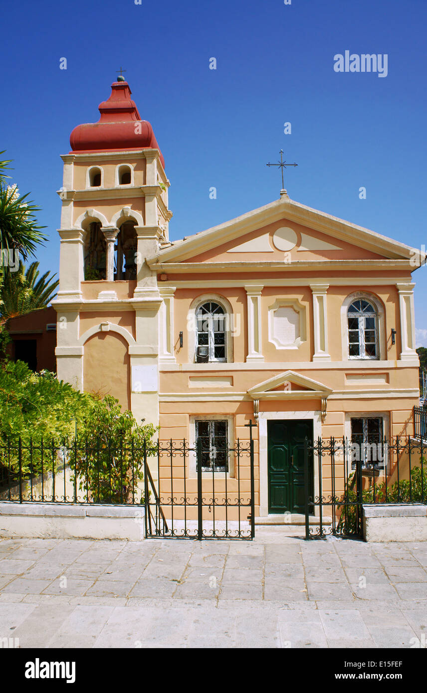 byzantine church in Corfu town, Greece Stock Photo - Alamy